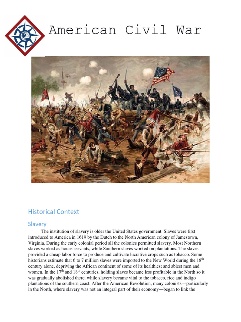 American-Civil-War (1) Text | Download Free PDF | Slavery In The United ...