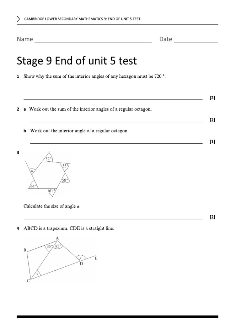 GR 8 Ws Unit 5 | PDF