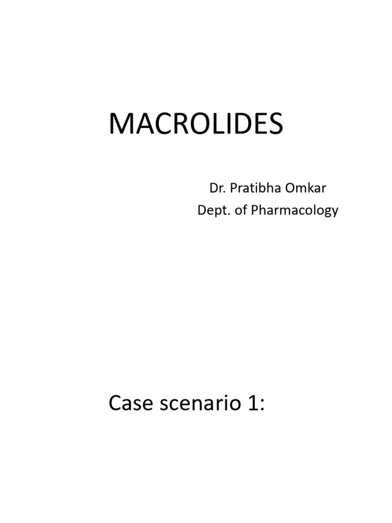 MACROLIDES | PDF | Translation (Biology) | Ribosome