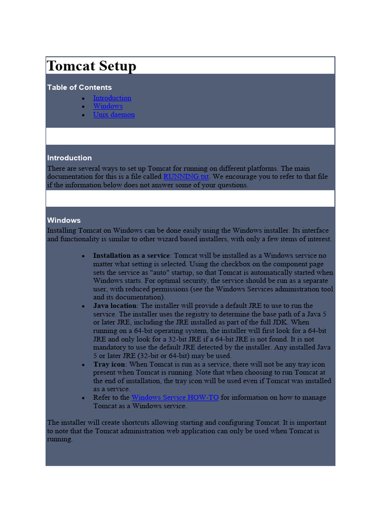 Apache Tomcat 6 | PDF | Java (Programming Language) | World Wide Web