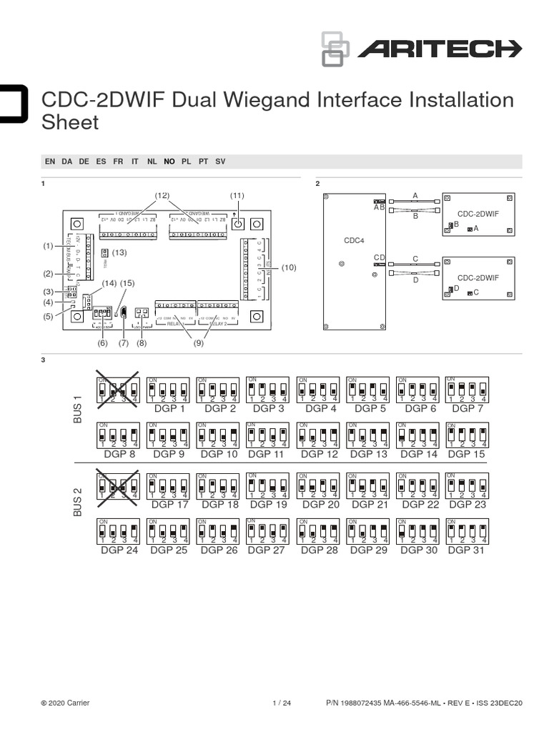 CDC 2DWIF - Installation - FR DE EN | PDF | Electrical Connector | Relay