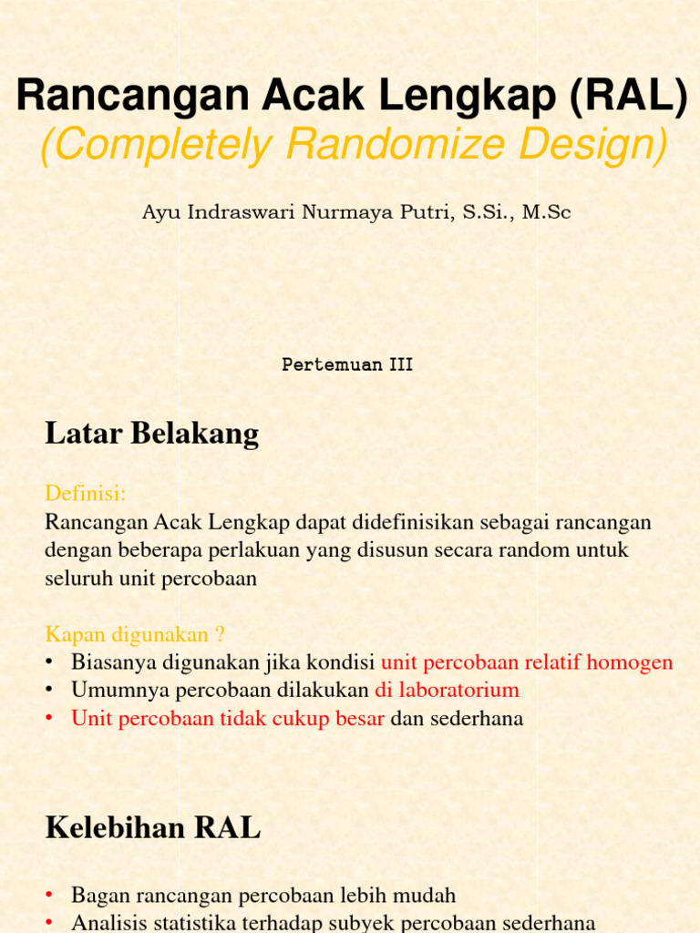 Pertemuan 3 RAL | PDF