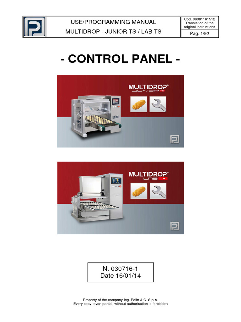 Polin Junior Control Panel | PDF | Menu (Computing) | Computer Keyboard