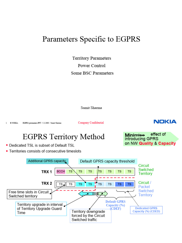 EGPRS Parameters | PDF | General Packet Radio Service | Data Transmission