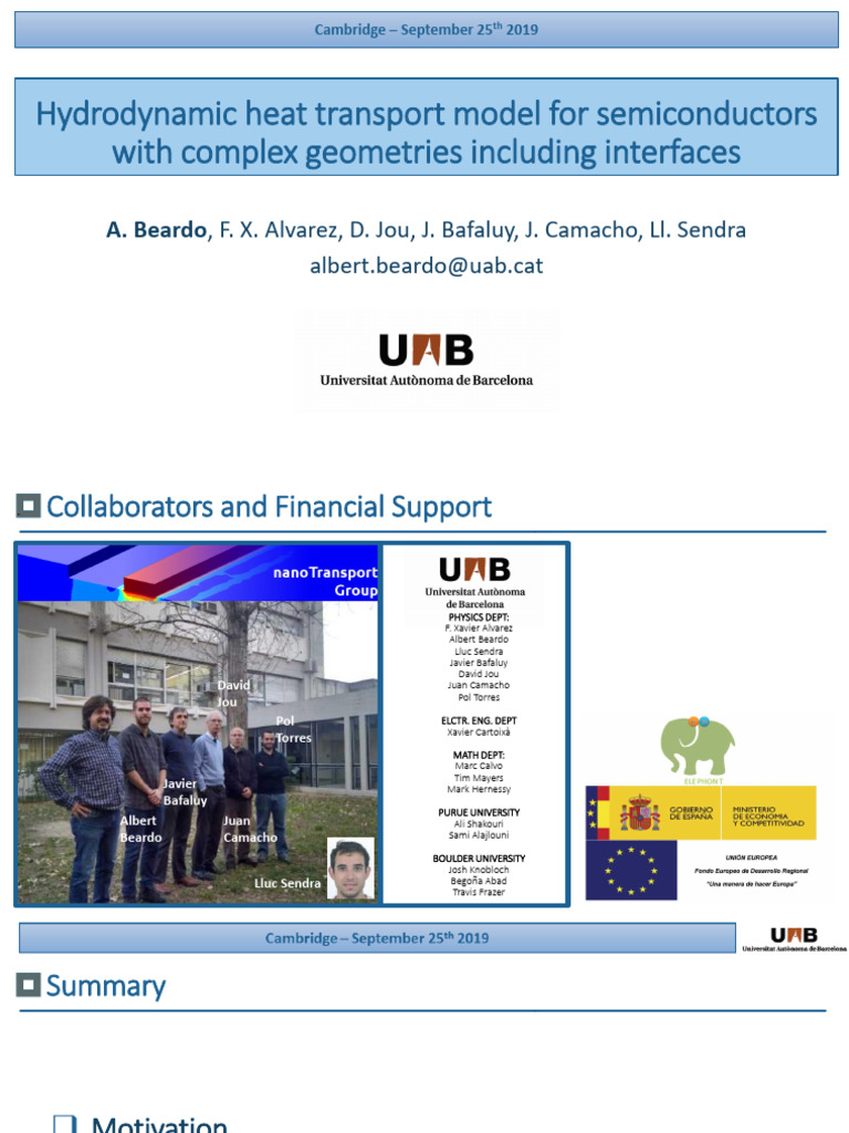 Hydrodynamic Heat Transport in Semiconductors | PDF | Fluid Dynamics ...
