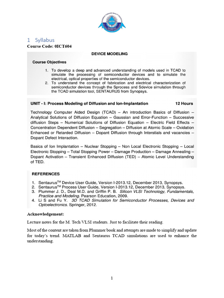 Unit 1 Lecture Notes Updated | PDF | Doping (Semiconductor) | Field ... Unit 1 Lecture Notes Updated | PDF | Doping (Semiconductor) | Field ...