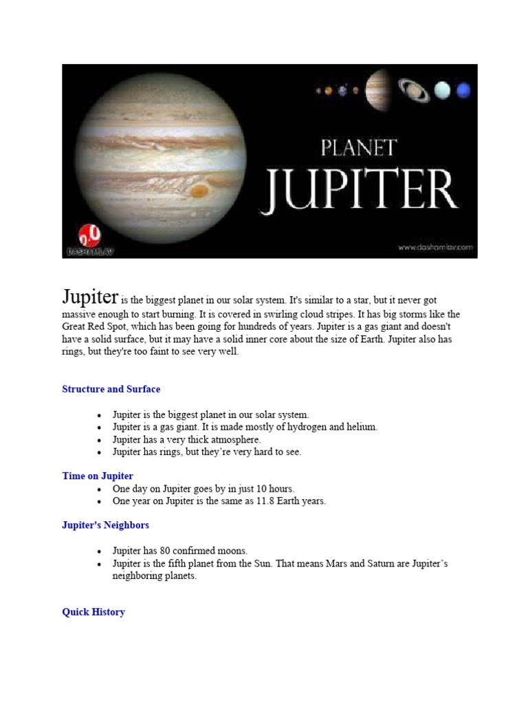 Jupiter | PDF | Jupiter | Planets