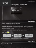 IndusInd Bank Legend Credit Card Benefits | PDF | Credit Card | Visa Inc.