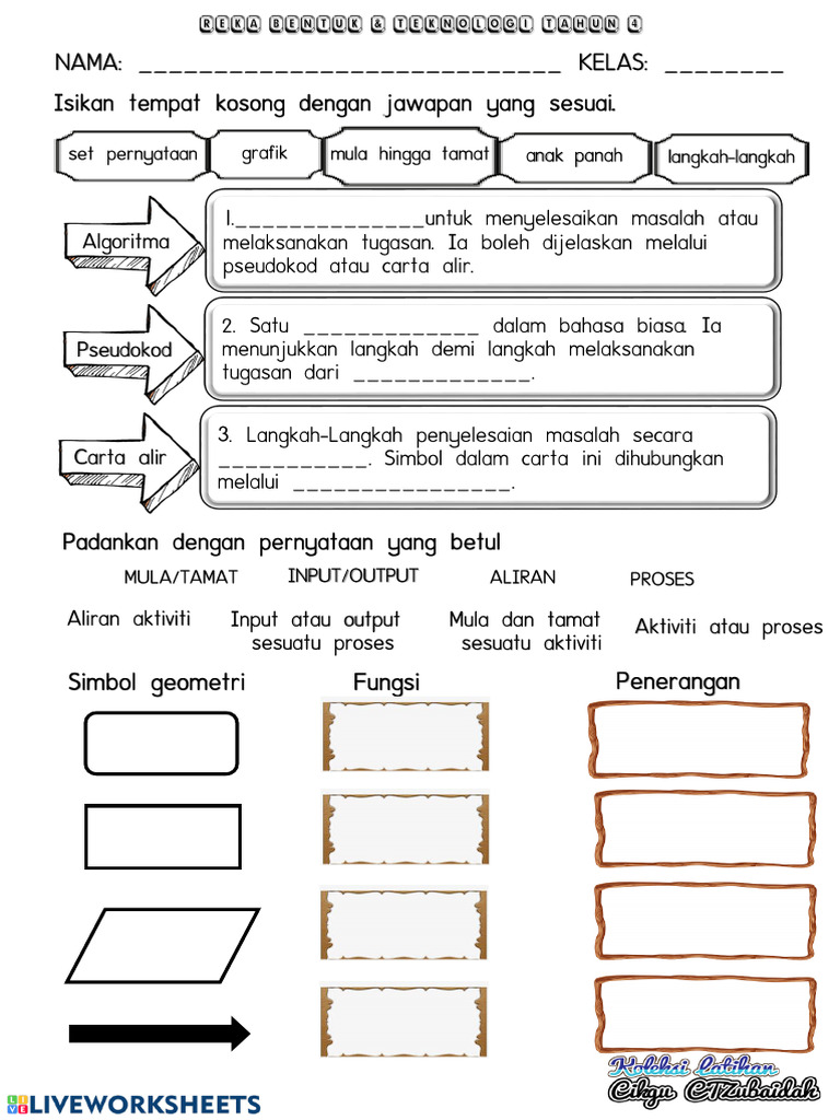Latihan RBT Tahun 5 Pengaturcaraan | PDF