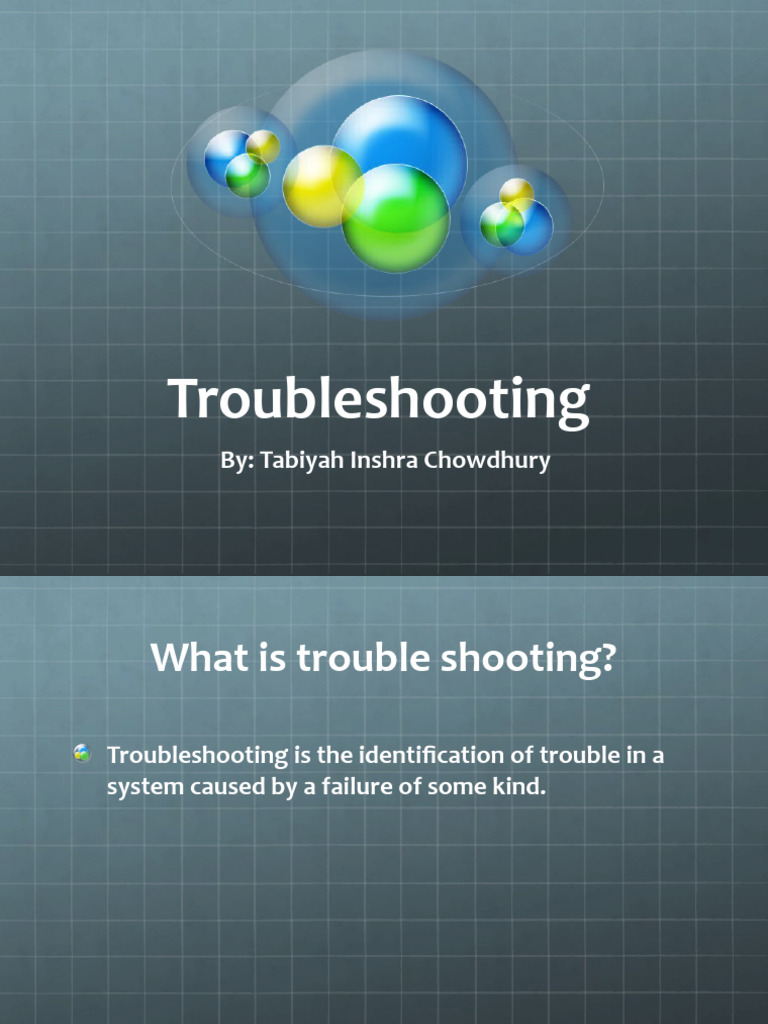 Essential Troubleshooting Steps Guide | PDF
