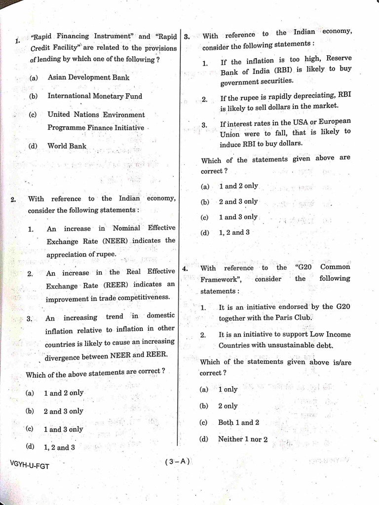 CSE 2022 Prelims Paper 1 | PDF