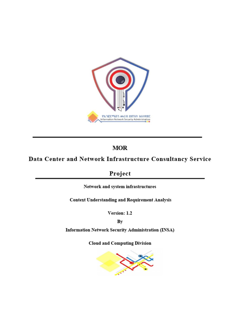 MOR Data Center and Network Infrastructure Consultancy Service Project | PDF | Computer Network ...