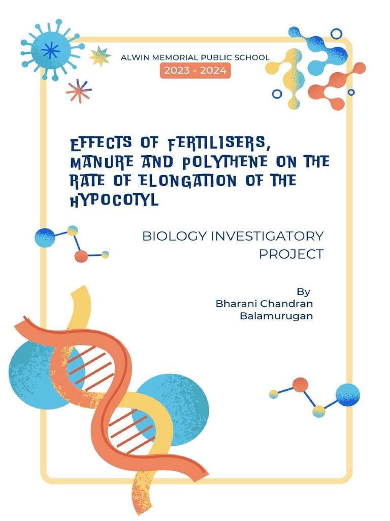 Biology Investigatory project cancer | PDF | Fertilizer | Soil