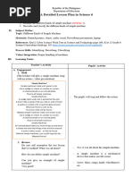 A Detailed Lesson Plan in Science 6: S6Feiiig-I-3 | PDF | Machines | Lever