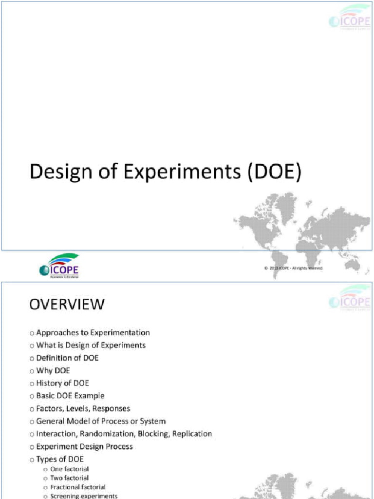 Design of Experiments | PDF