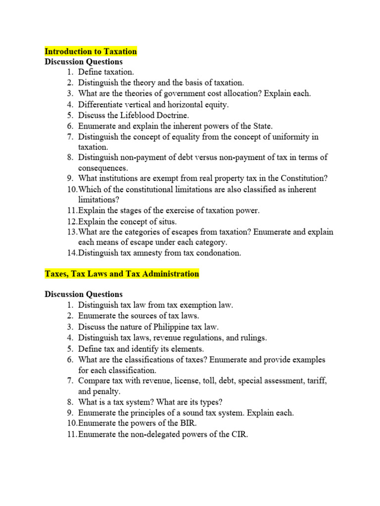 TAX-1-Assignment | PDF | Taxes | Taxation In The United States