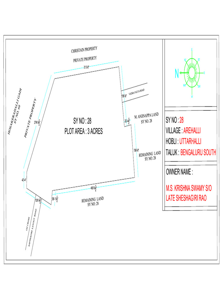 Layout Plan M.S Krishna Swamy | PDF