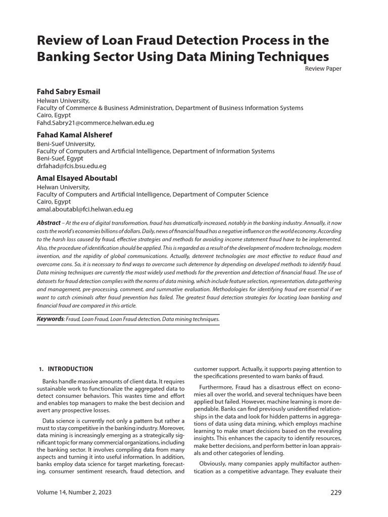 Loan Fraud Detection via Data Mining Techniques | PDF | Loans | Support Vector Machine