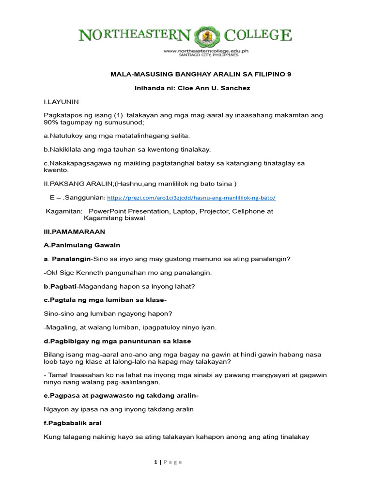 A3 Hasnu Ang Manlililok NG Bato LP | PDF