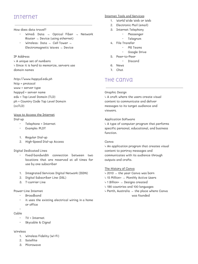 Computer_Handout | PDF | Internet | Computer Network