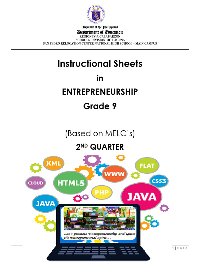 Entrepreneurship Grade 9 2nd Quarter | PDF | Partnership | Sole ...