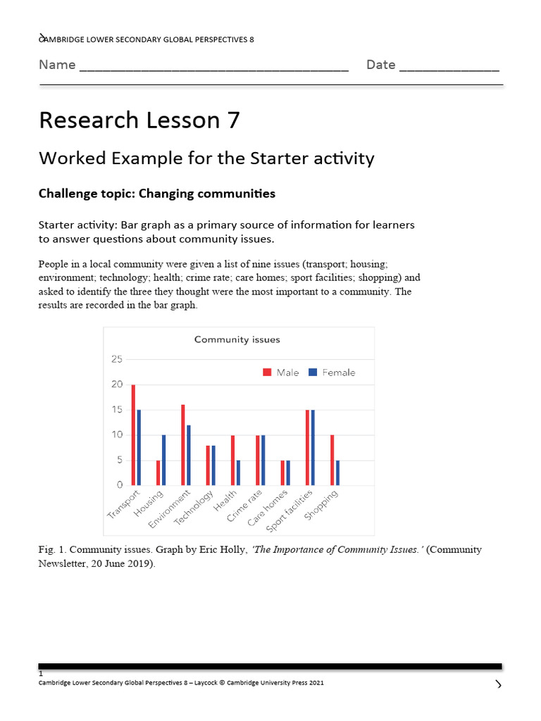 Research Lesson 7 Worked Example For The Starter Activity | PDF