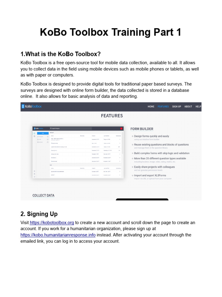 3 4-Kobotoolbox Part1-Eng | PDF | Icon (Computing) | Data