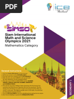 SASMO Sample Paper and Syllabus 1 | PDF | Mathematics | Statistics