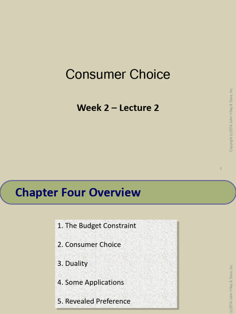Week 2 - Lecture 2 - Print Version | PDF | Microeconomics | Trade Week 2 - Lecture 2 - Print Version | PDF | Microeconomics | Trade