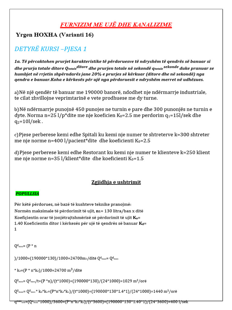 Furnizime YGERS HOXHA-2 | PDF