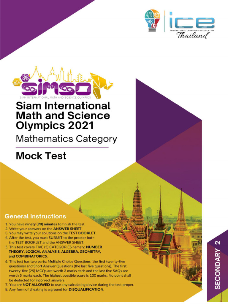 Math 164 Entrance Exam Practice | PDF | Numbers | Triangle