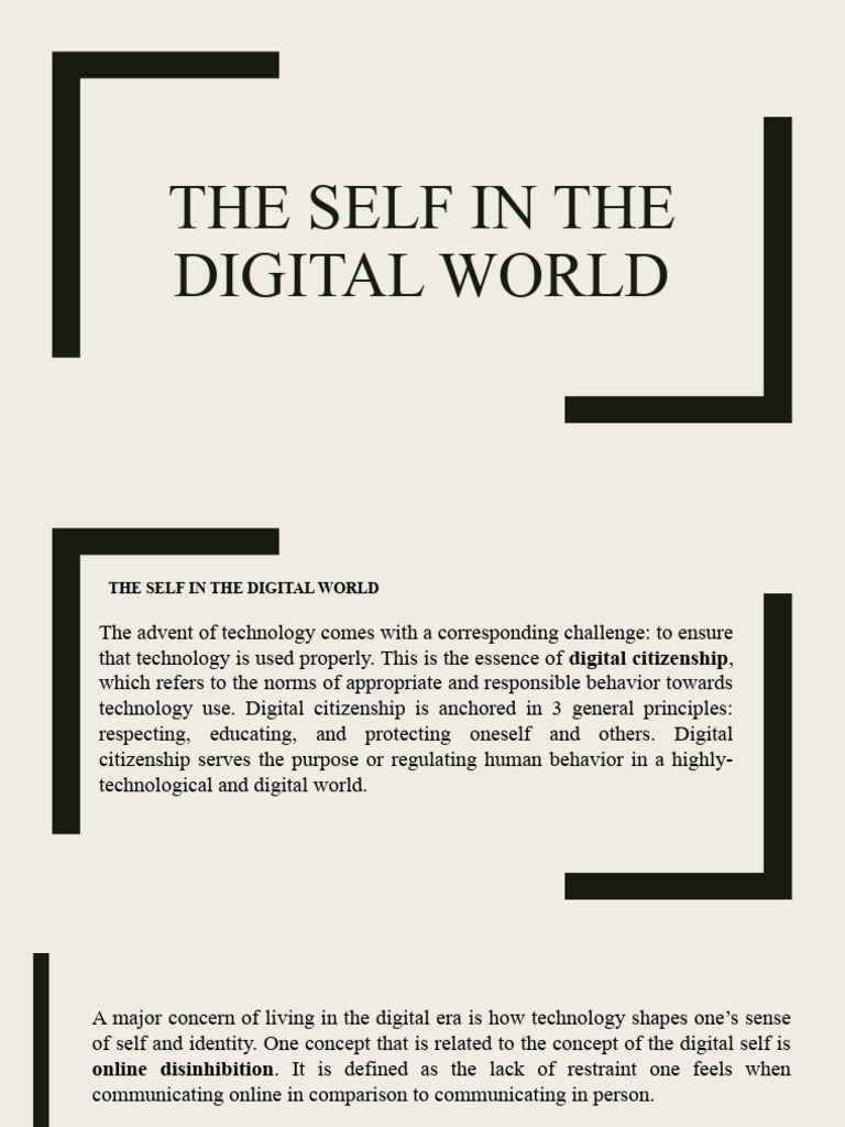 DIGITAL-SELF - Understanding The Self | PDF