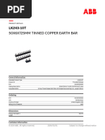 Earth Bar Specifications and Sizes | PDF | Length | Electricity