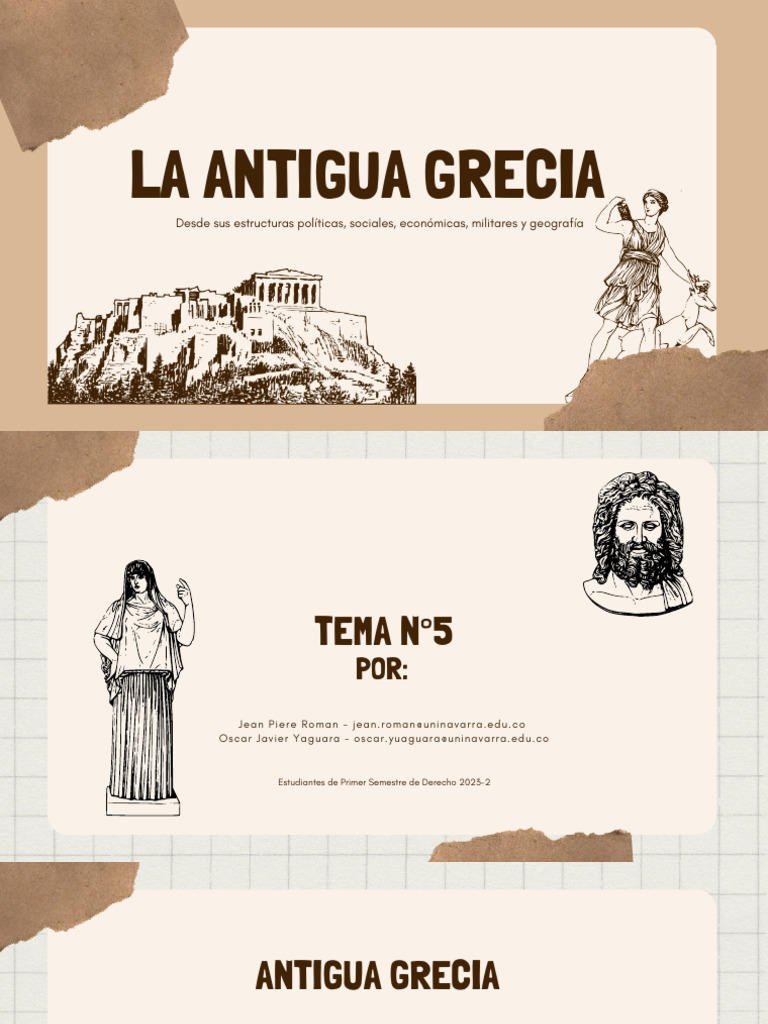 Organic Scrapbook Illustrated Ancient Greece History Presentation | PDF ...