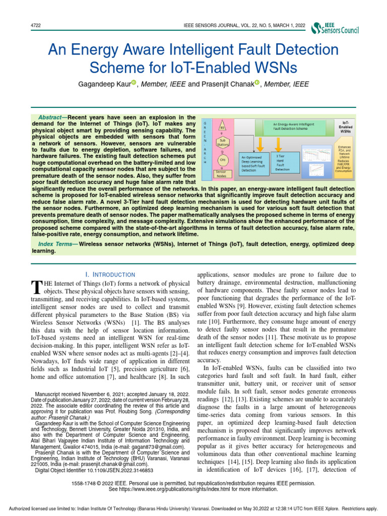 GK Sensor Journal | PDF | Wireless Sensor Network | Internet Of Things