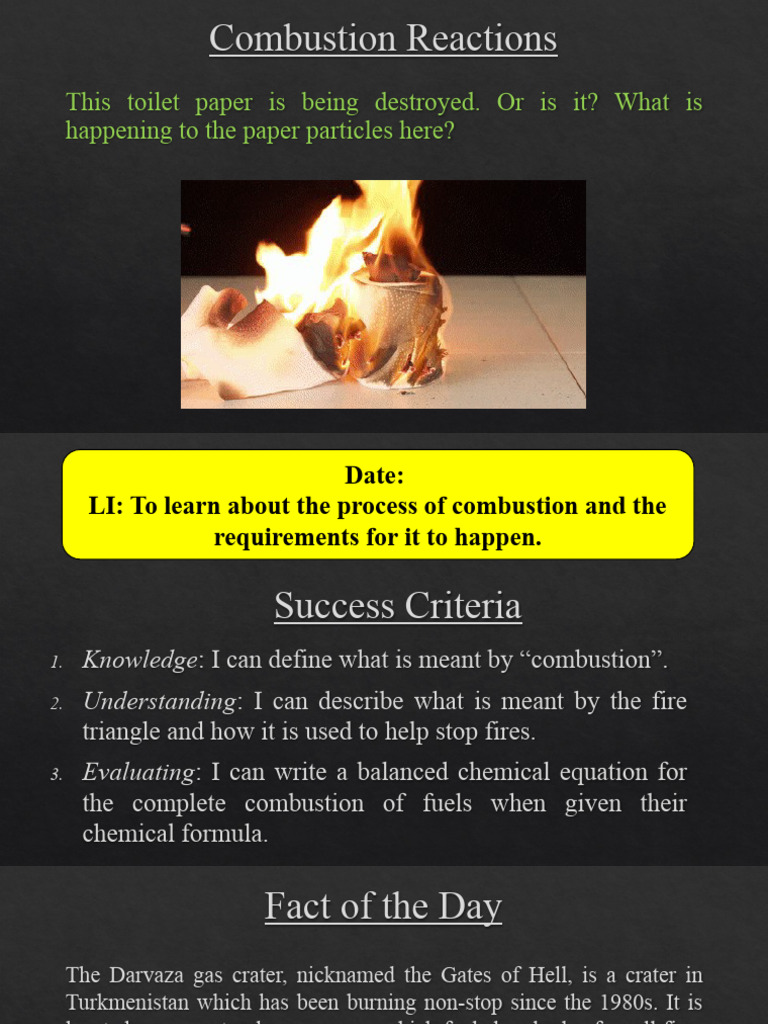 Combustion Reactions | PDF | Fires | Combustion