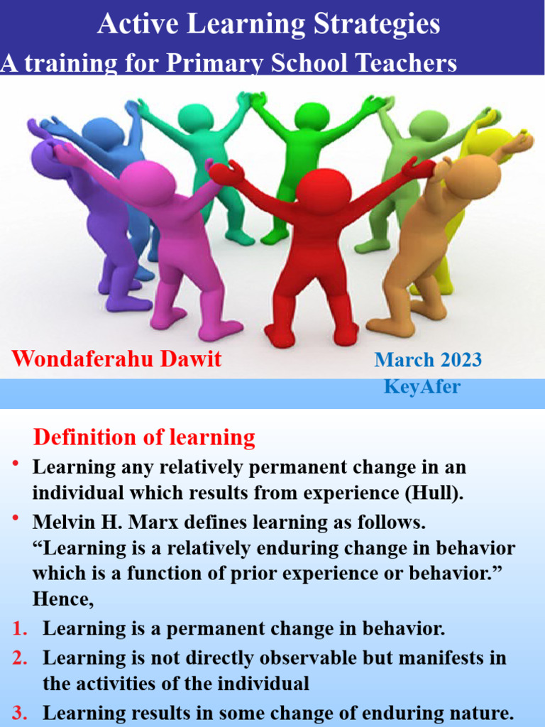 Active Learning Training Presentation(2023) | PDF | Learning | Human Communication