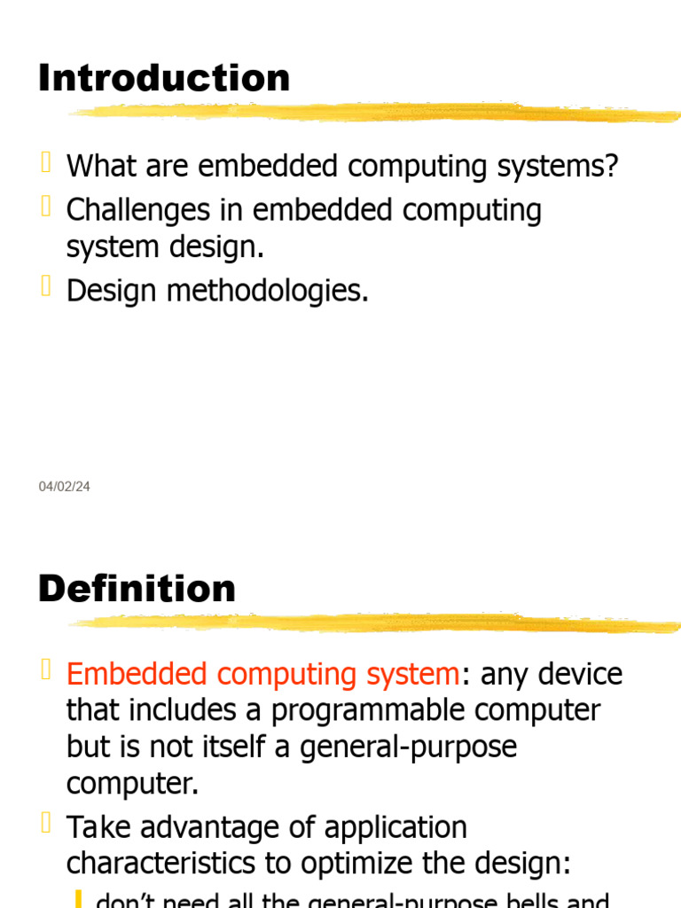 U2 - Embedded Design Process | PDF | Embedded System | Microcontroller