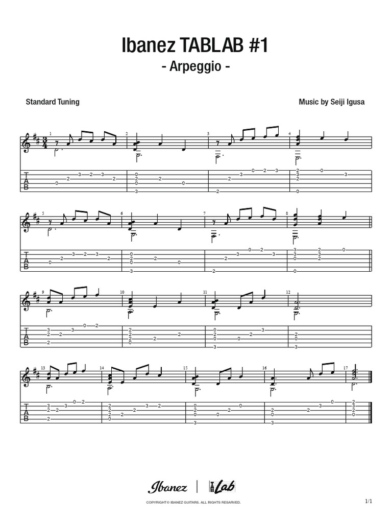 Tablab 01 | PDF | Guitar Family Instruments | Irish Musical Instruments