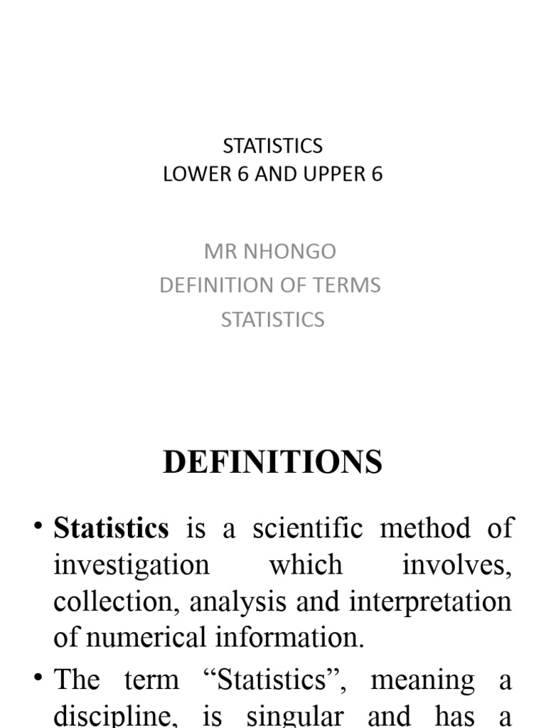 Understanding Key Statistical Concepts | PDF | Statistics | Level Of Measurement