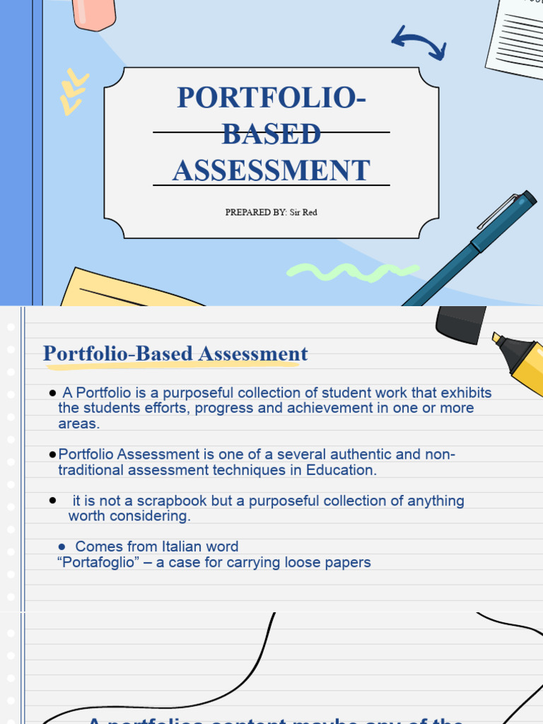 Protfolio Assessment 1 | PDF | Educational Assessment | Rubric (Academic)