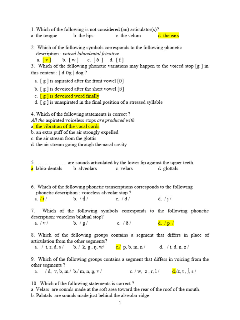 Phonetics and Phonology Assignment 3 | PDF | Phonetics | Human Voice