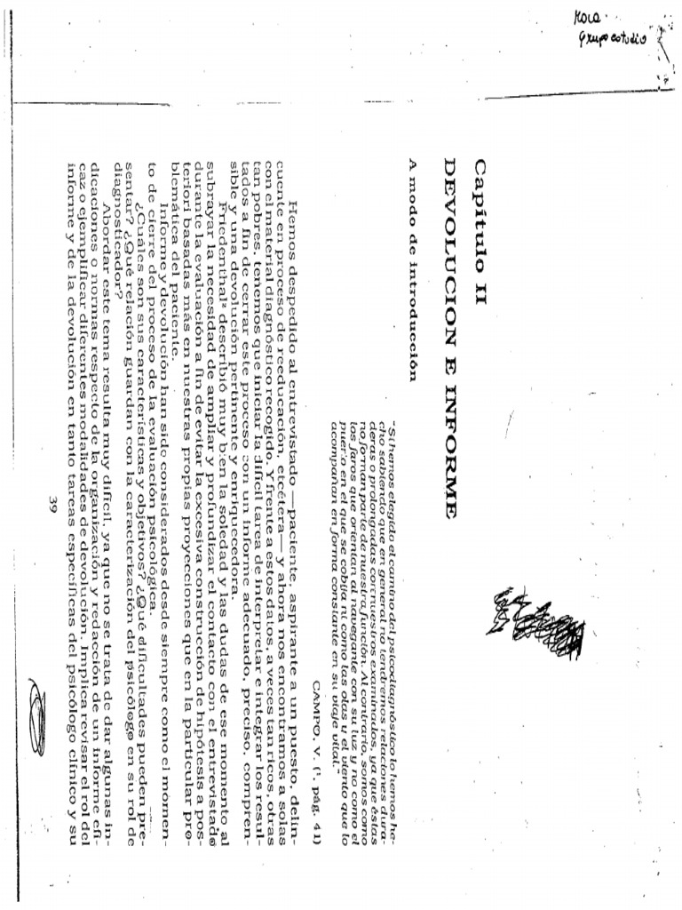 Devolucion e Informe | PDF