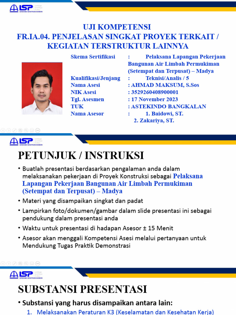 Sertifikasi Pelaksana Bangunan Air Limbah | PDF