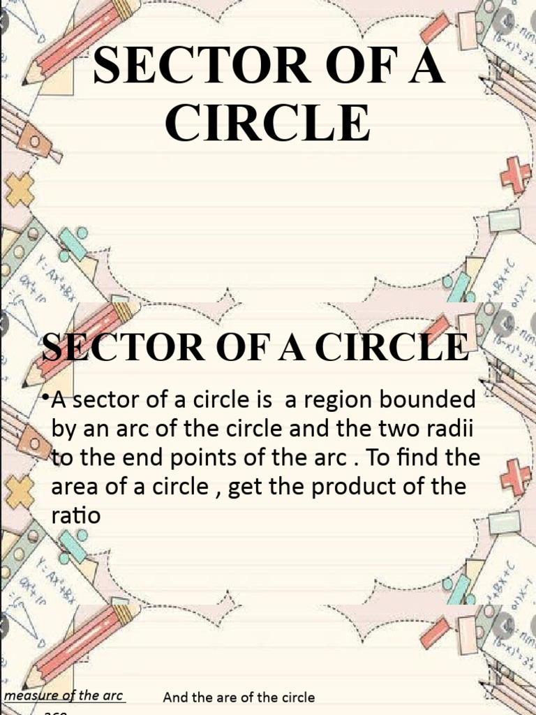 Sector of A Circle | PDF