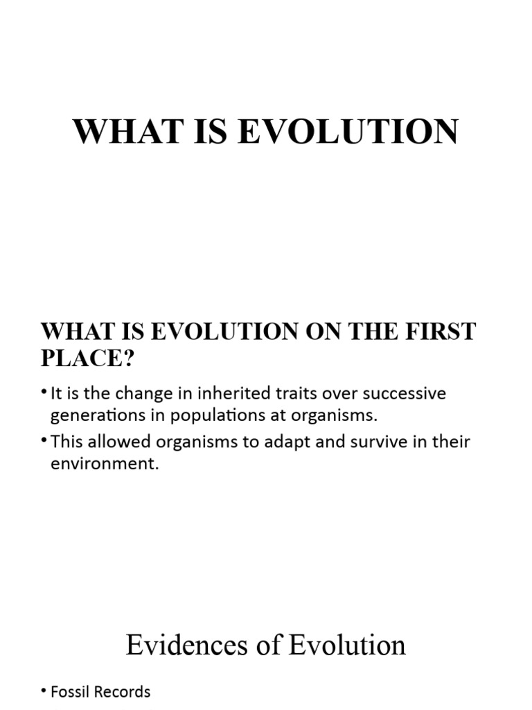 What is Evolution | PDF