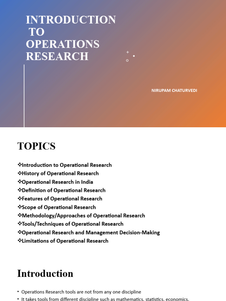 Intro to Operations Research | PDF | Mathematical Optimization | Linear ...