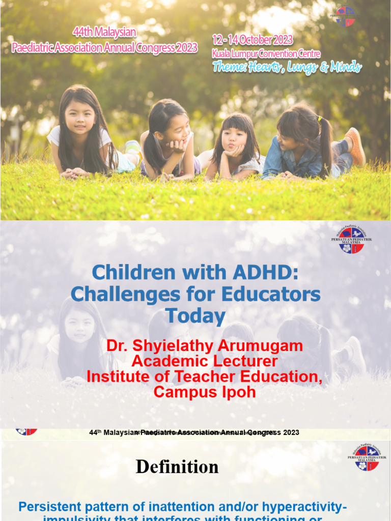 QW Children With ADHD Challenges For Educators Today. | PDF | Attention ...