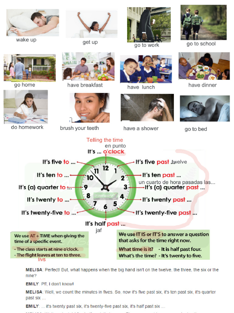 Class 10 - 02 - 24 Suellem (Daily Routine and The Time) | PDF