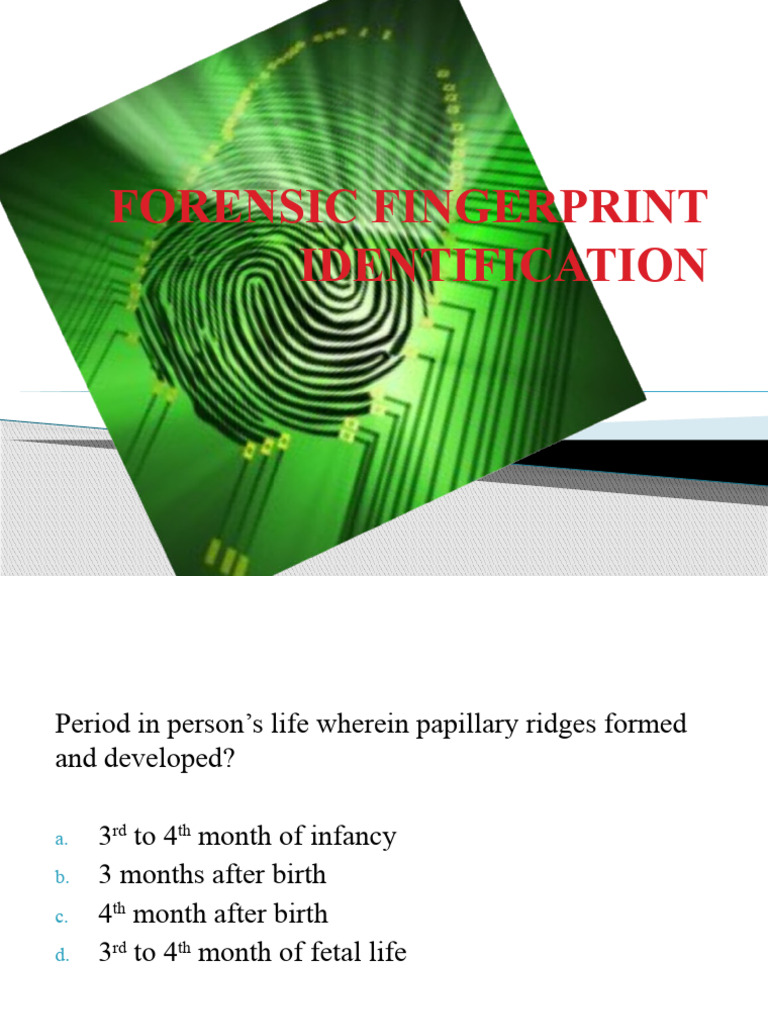 Fingerprint | PDF | Fingerprint | Hand